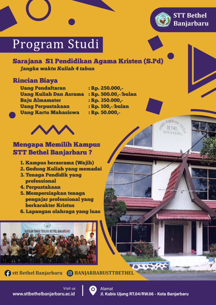 Program Akademik – STT Bethel Banjarbaru